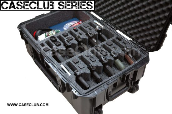 Case Club 10 Pistol Waterproof Case with Accessory Pocket & Silica Gel