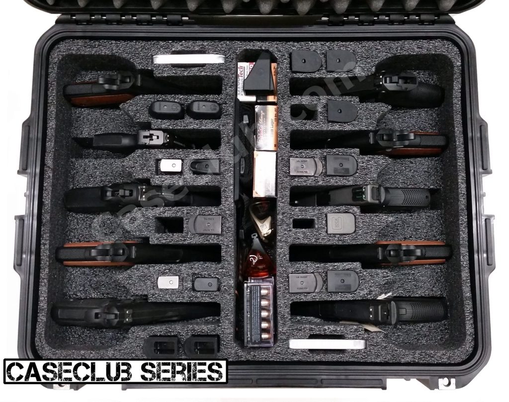 Case Club 10 Pistol Waterproof Case with Silica Gel & Heavy-Duty Foam