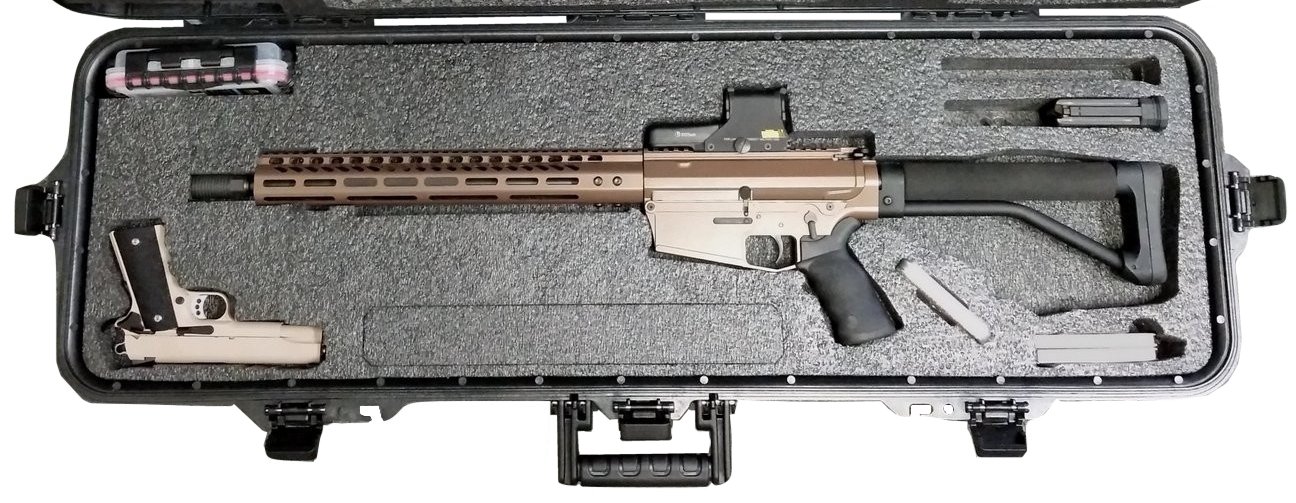Case Club Waterproof AR10 Rifle Case with Silica Gel & Accessory Box