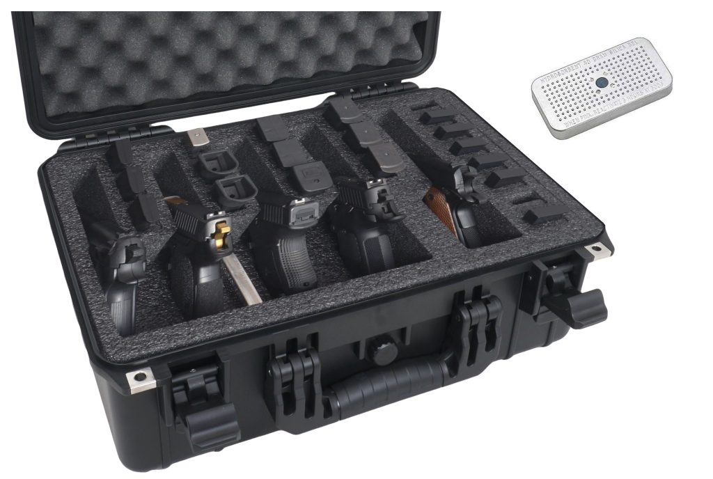 Case Club 4 Pistol Waterproof Case with Accessory Pocket & Silica Gel