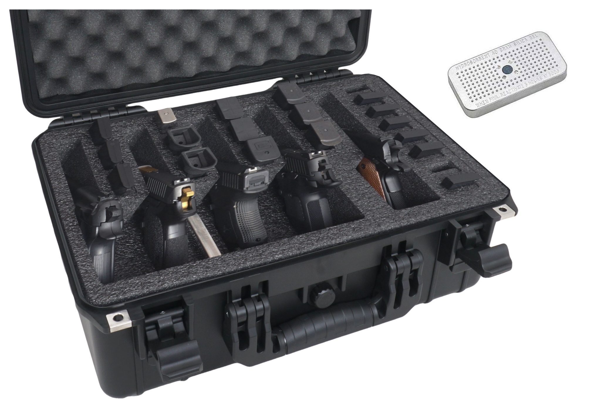 Case Club 5 Pistol Waterproof Case with Silica Gel & Heavy-Duty Foam