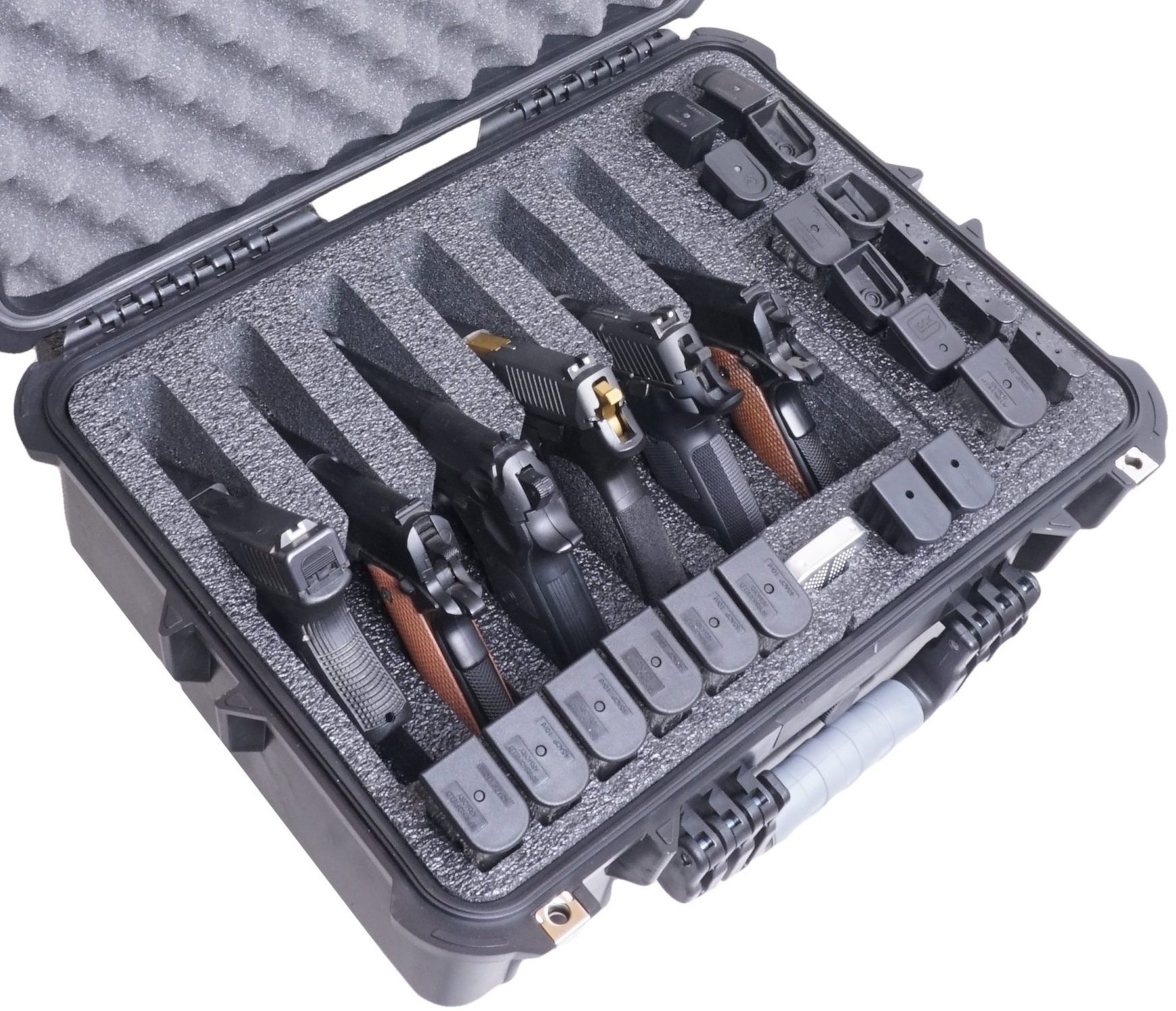 Case Club 6 Pistol Waterproof Case with Silica Gel & Heavy-Duty Foam
