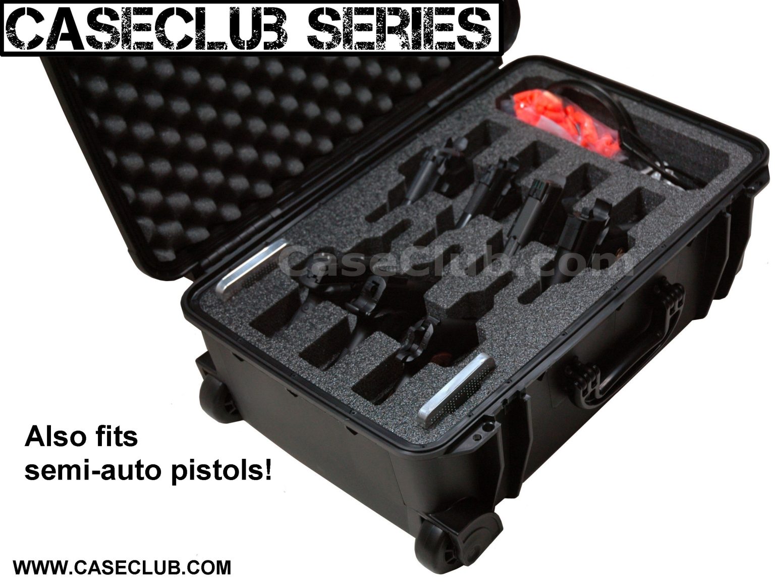 Case Club 7 Revolver Waterproof Case with Accessory Pocket & Silica Gel