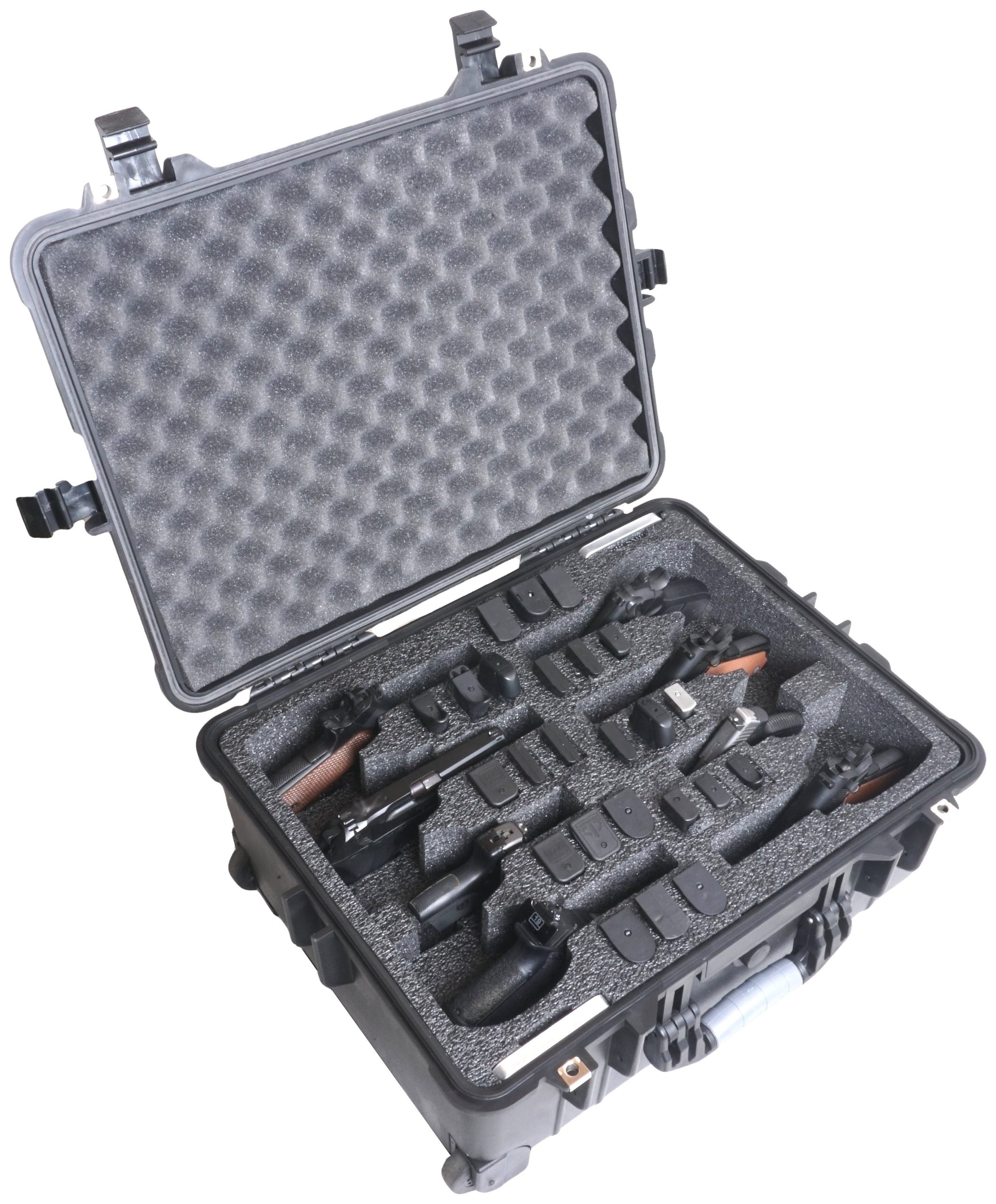 Case Club 8 Pistol Waterproof Case with Silica Gel & Heavy-Duty Foam