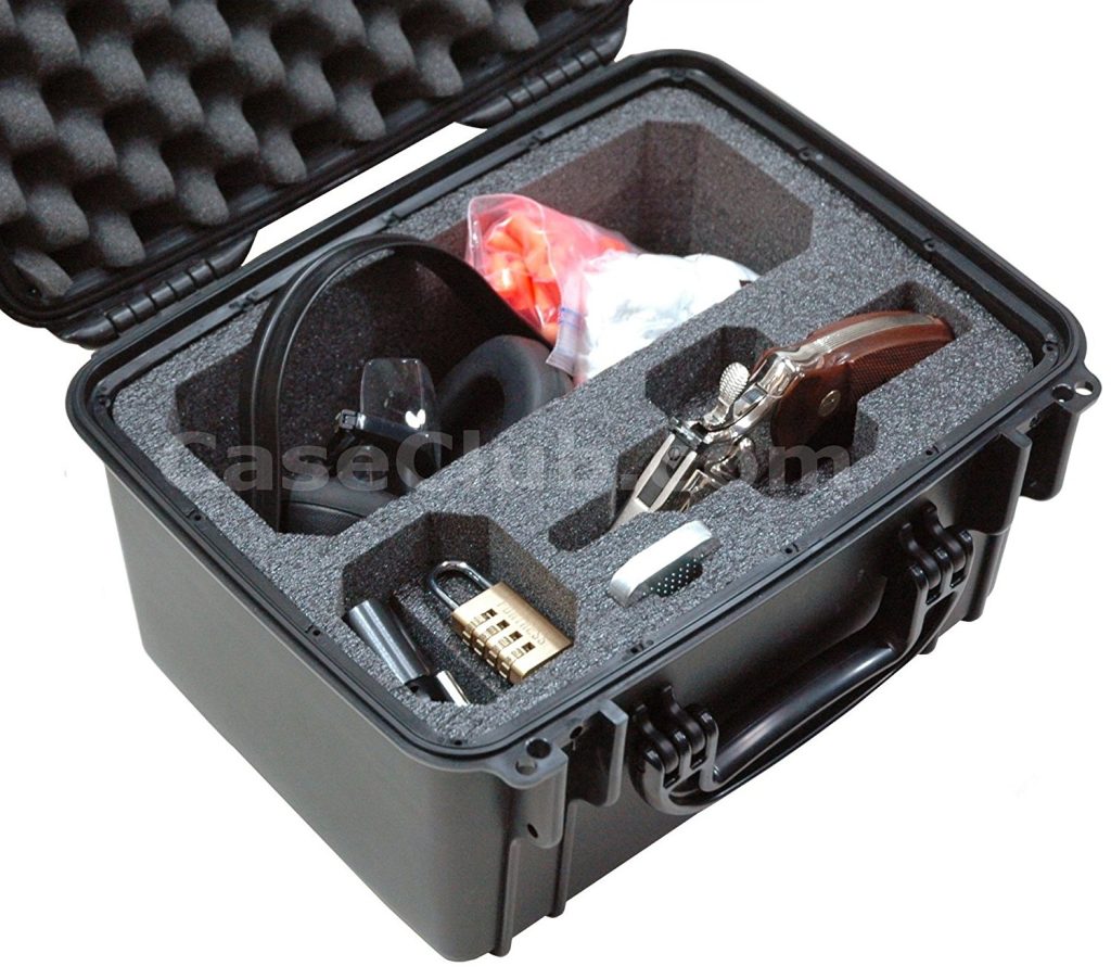 Case Club Waterproof 2 Magnum Revolver Case with Silica Gel