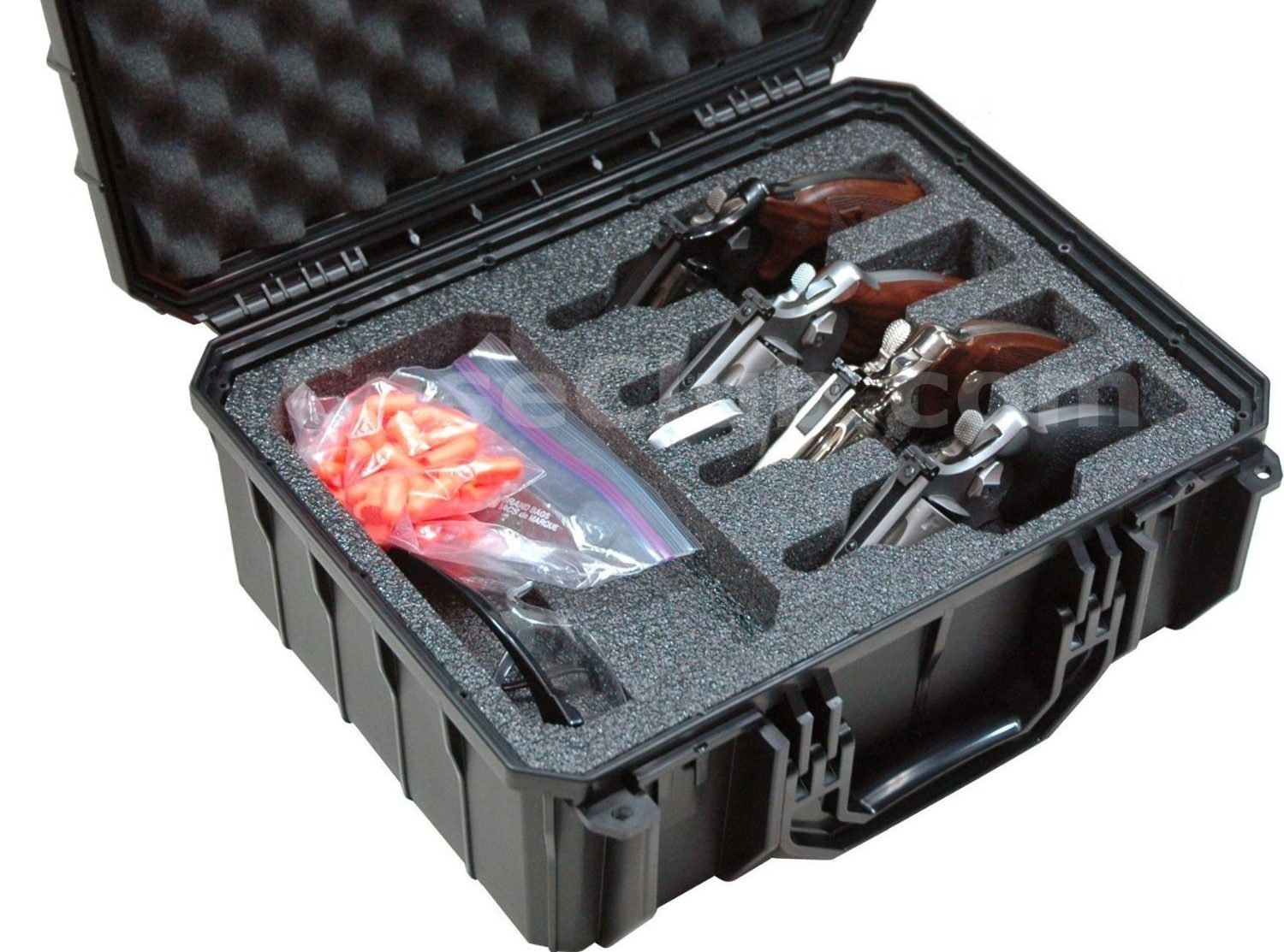 Case Club Waterproof 4 Revolver Case with Silica Gel & Heavy-Duty Foam