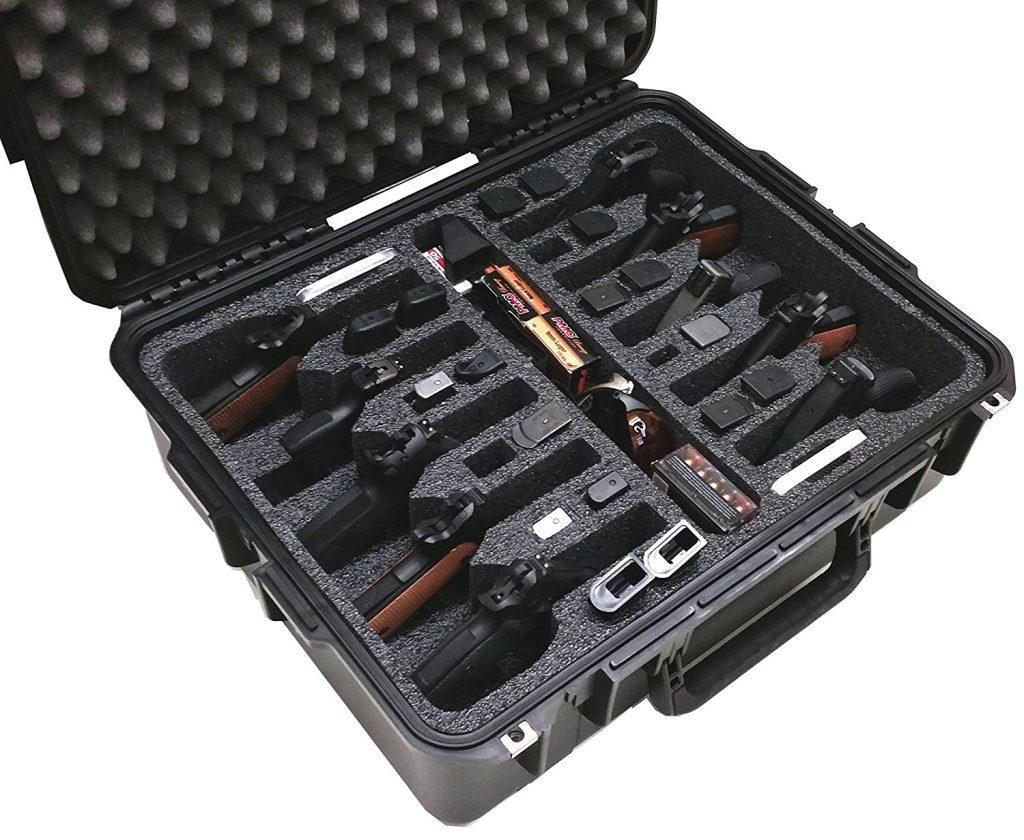 Case Club 10 Pistol Waterproof Case with Silica Gel & Heavy-Duty Foam