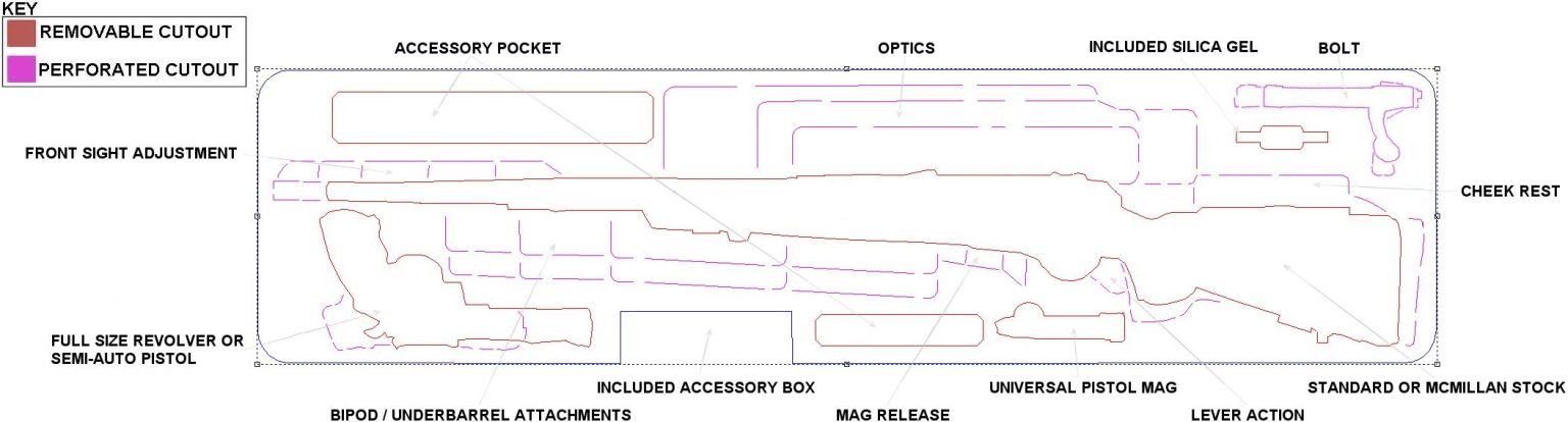 Case Club Waterproof Hunting Rifle Case with Silica Gel & Accessory Box