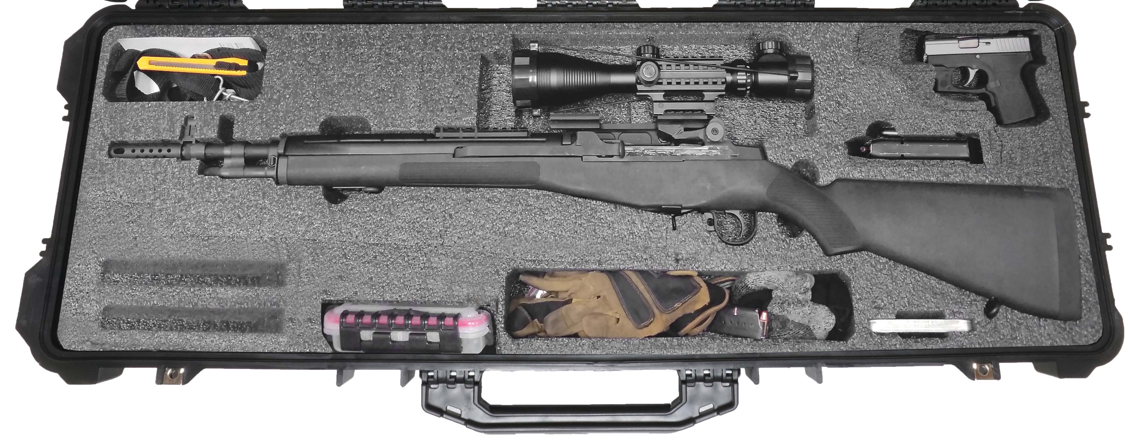 Case Club Waterproof Springfield M1A Scout / SOCOM Rifle Case with ...