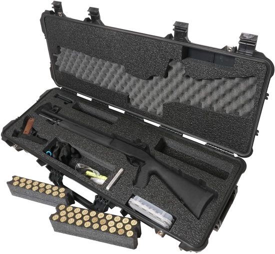 Case Club Waterproof Tactical Shotgun Case with Silica Gel & Accessory Box