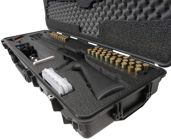 Case Club Waterproof Tactical Shotgun Case with Silica Gel & Accessory Box