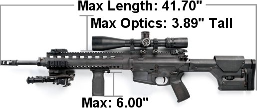 Case Club Waterproof AR10 Rifle Case with Silica Gel & Accessory Box