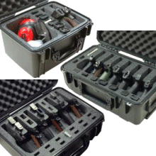 Case Club Premade Multiple Pistol Hard Sided Cases With Closed Cell Foam
