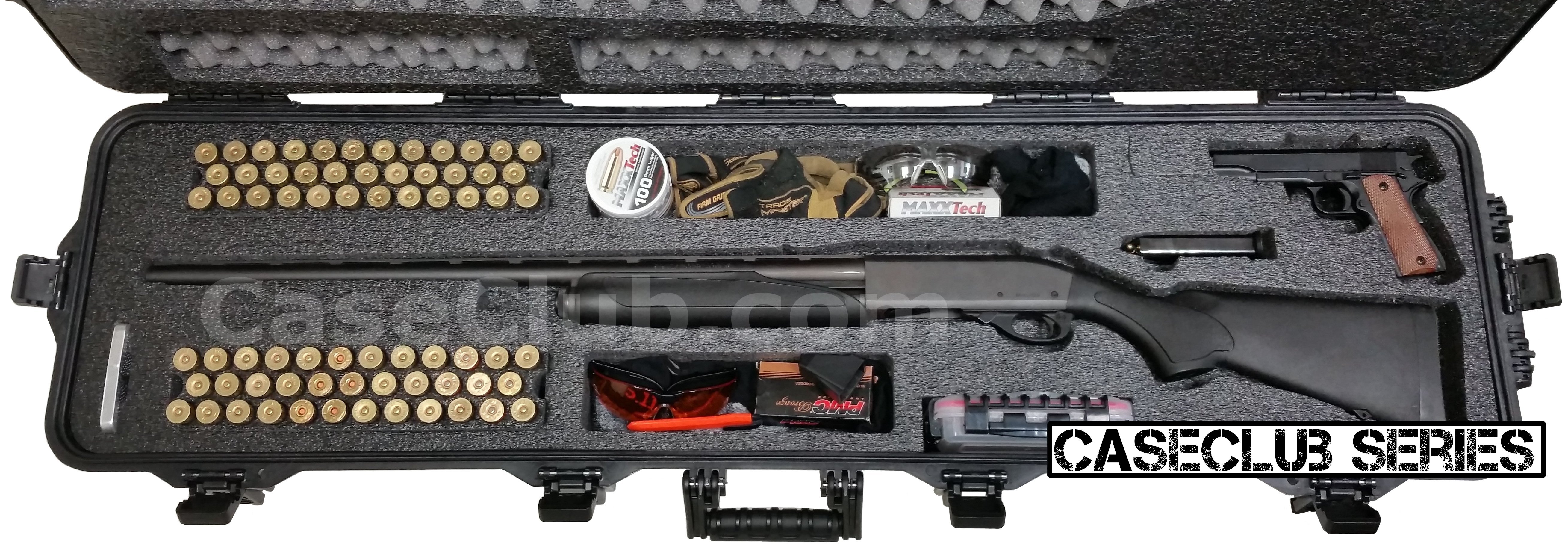 Case Club Waterproof Sporting Shotgun Case with Silica Gel & Accessory Box
