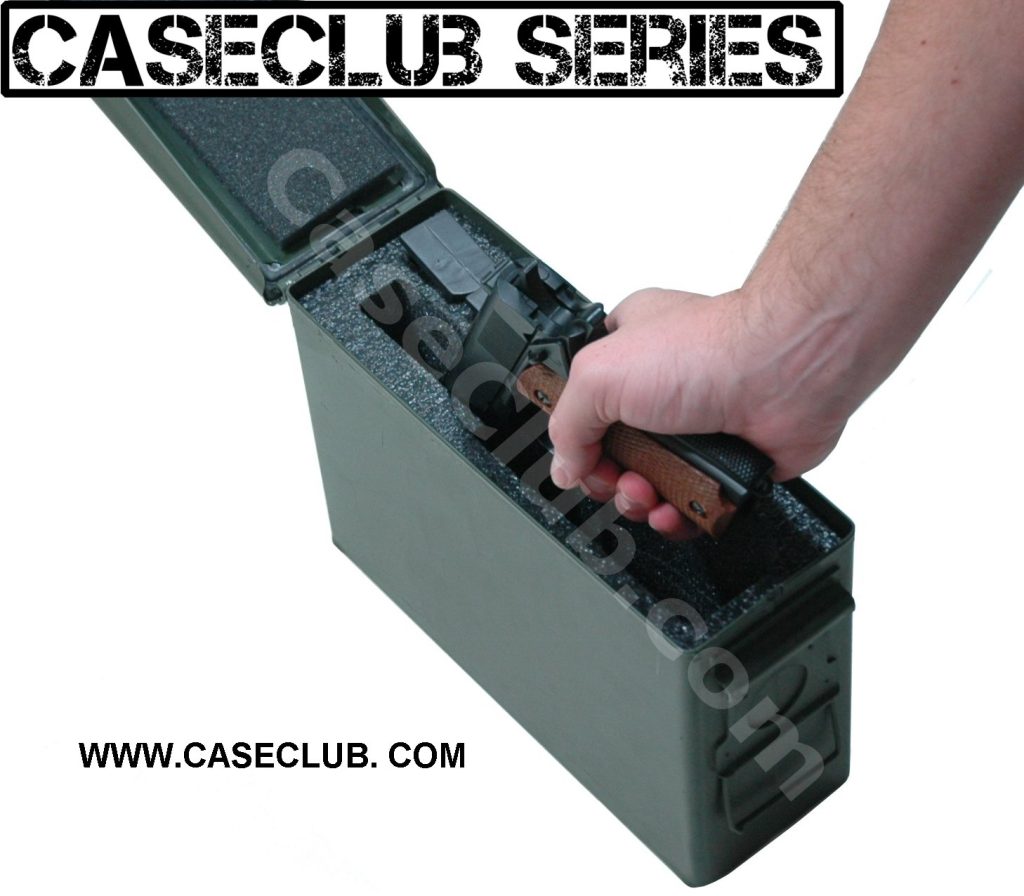 1 Pistol 30 Cal Ammo Can Foam - Case Club