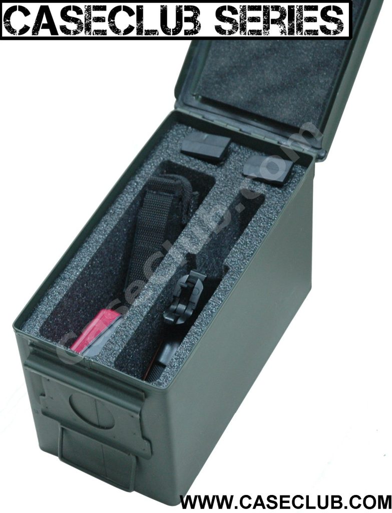 1 Pistol & Accessory 50 Cal Ammo Can Foam - Case Club