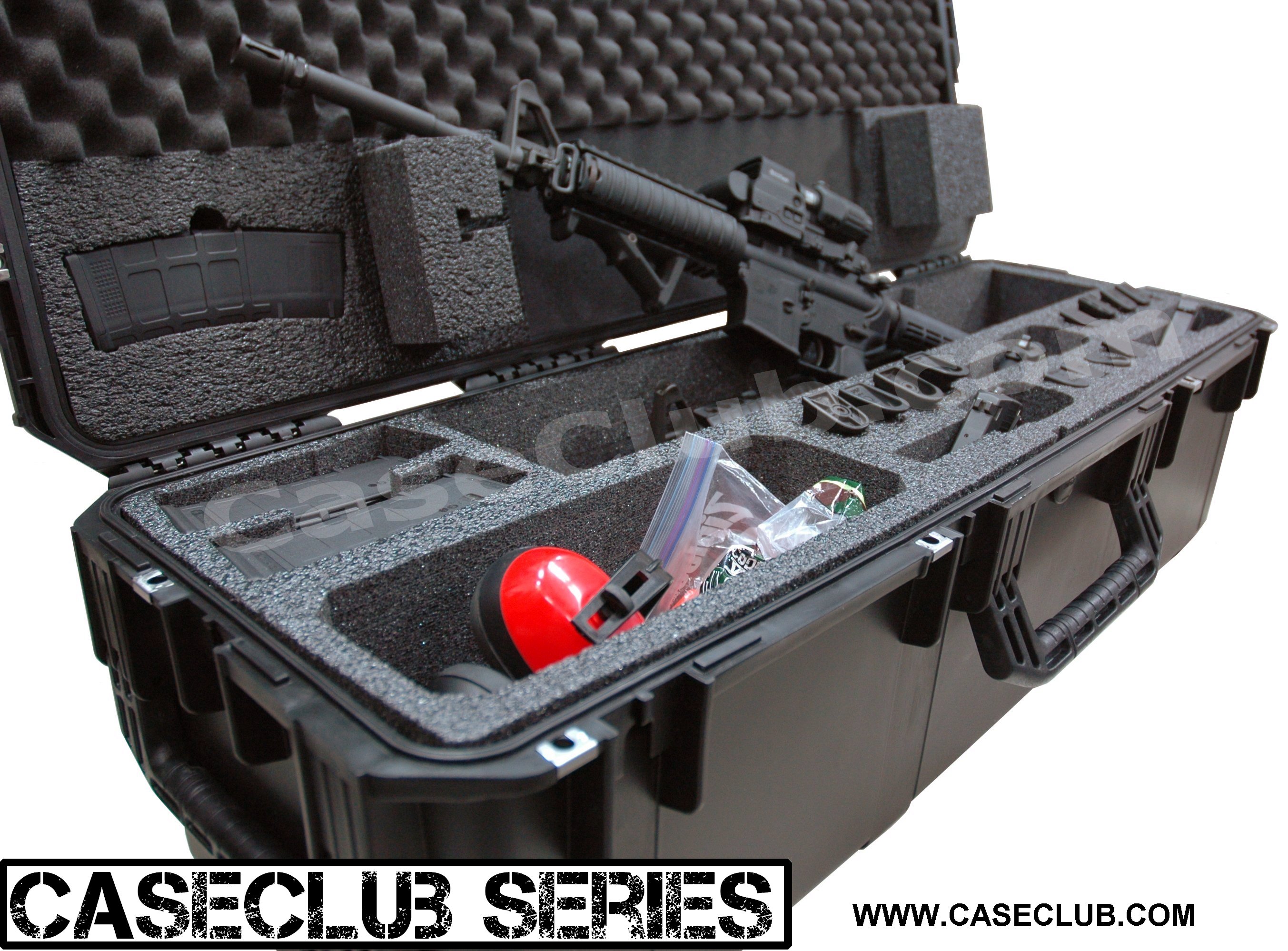 2 AR15 Rifle & 3 Pistol Case - Multiple Rifle / Shotgun Cases - Case Club