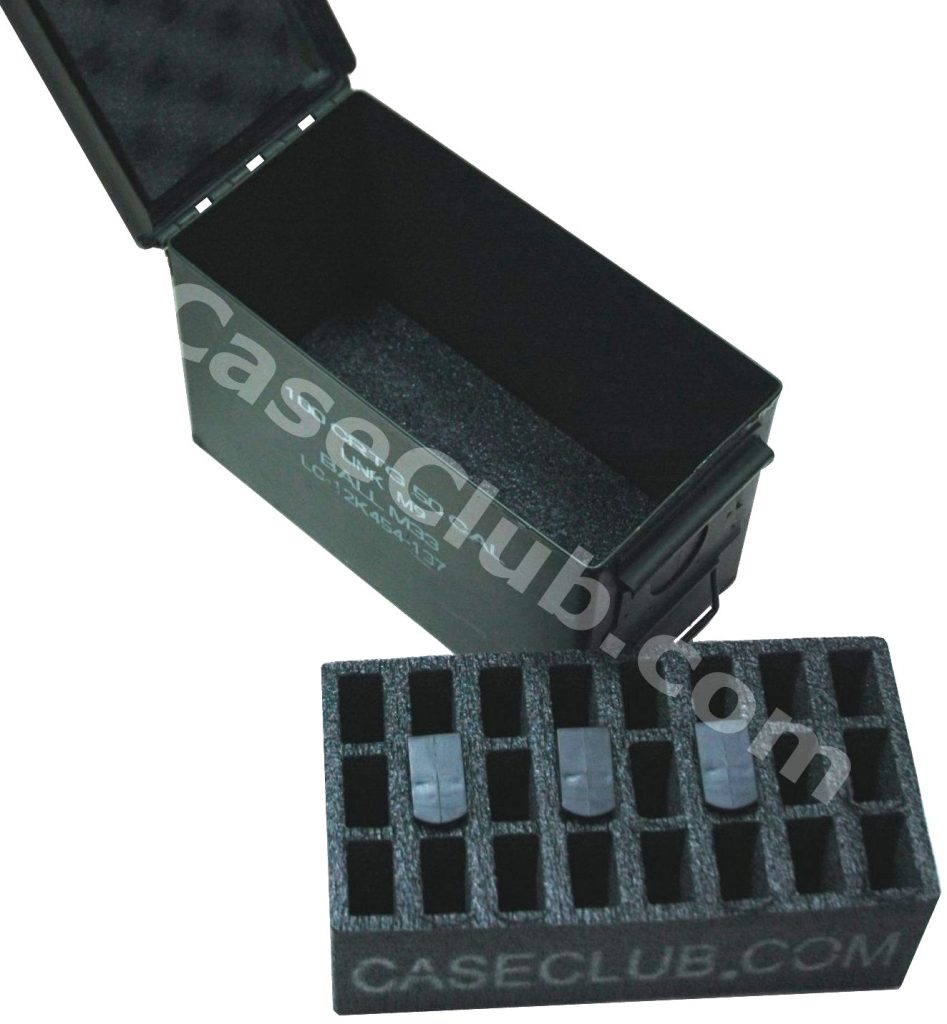 24 Magazine 50 Cal Ammo Can Foam - Case Club