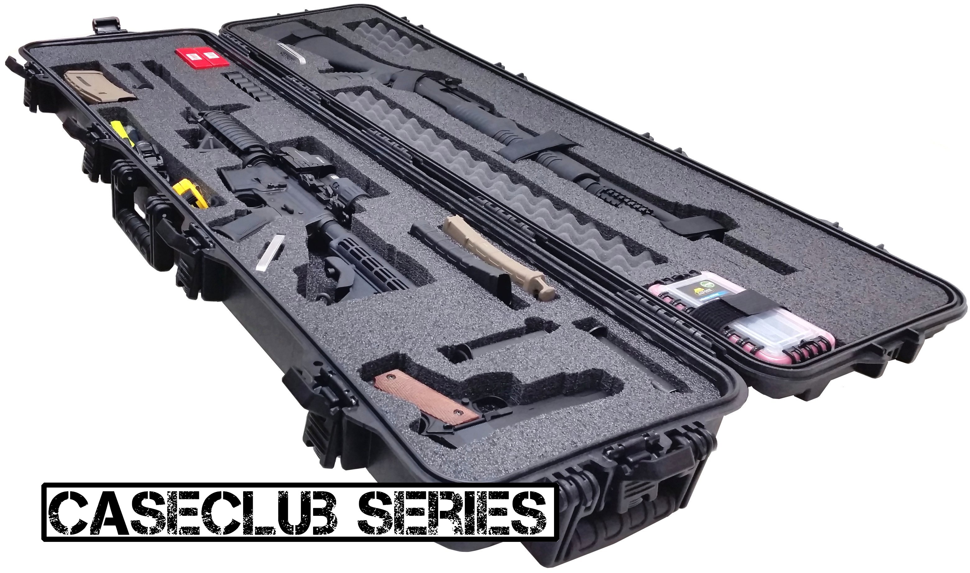 Case Club Waterproof 3 Gun Competition Case for Rifle, Shotgun & Pistol