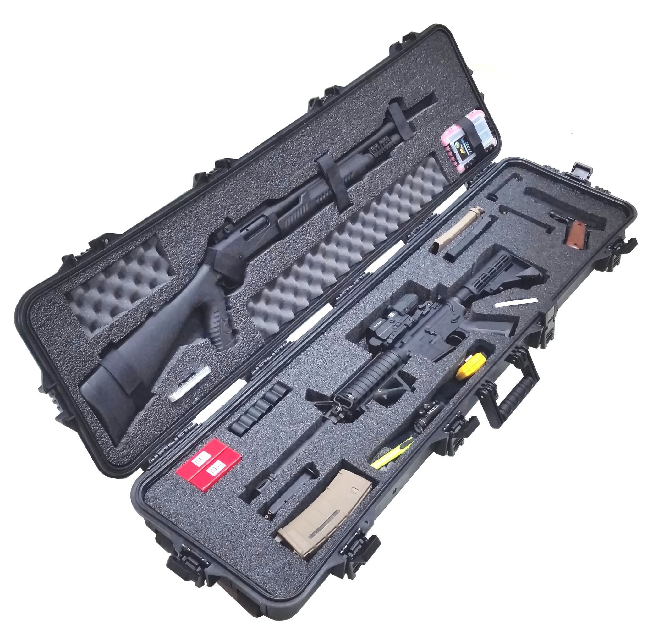 Case Club Waterproof 3 Gun Competition Case For Rifle Shotgun Pistol Case Club Waterproof 3 Gun Competition Case For Rifle Shotgun Pistol
