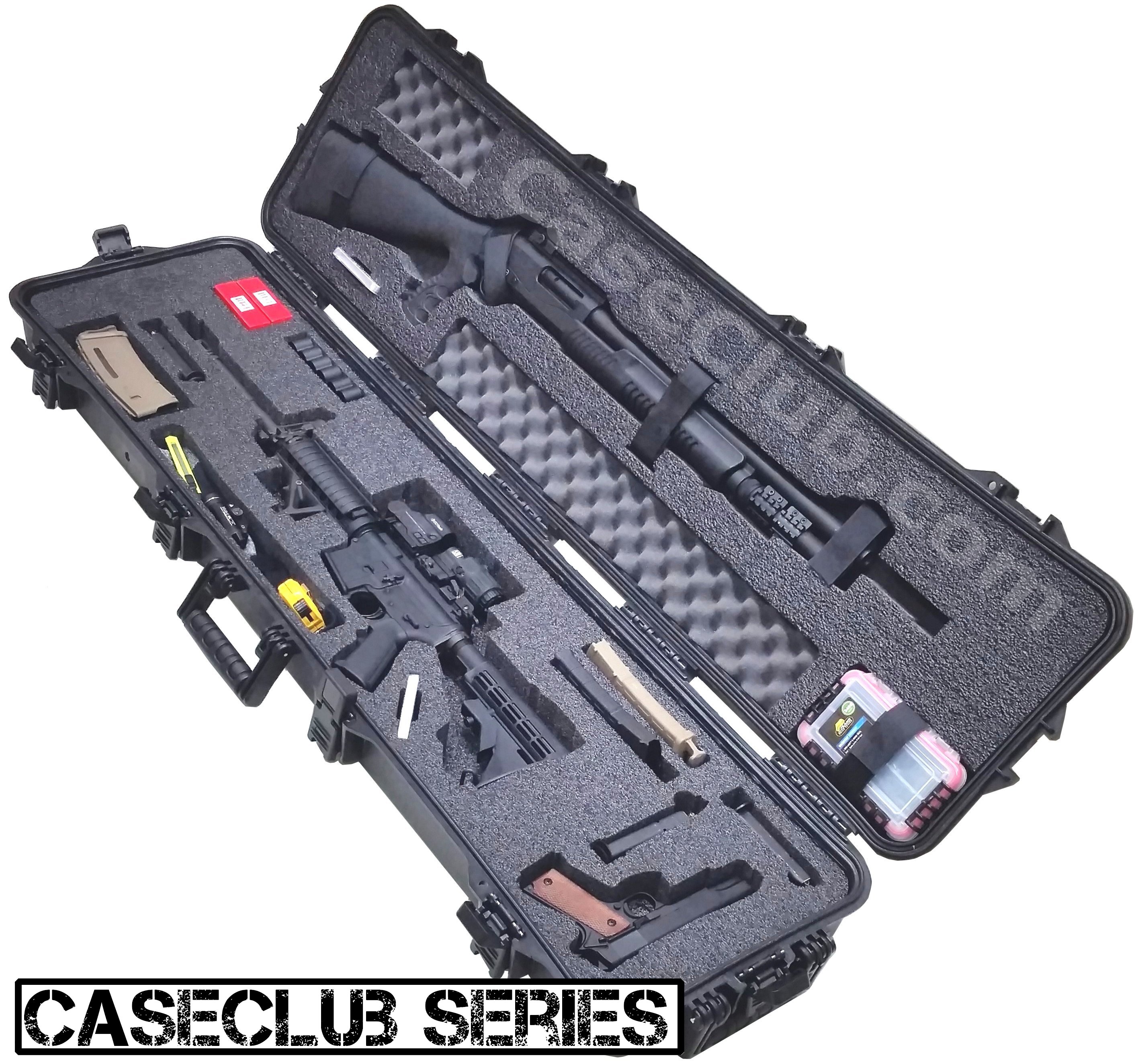 Case Club Waterproof 3 Gun Competition Case for Rifle, Shotgun & Pistol