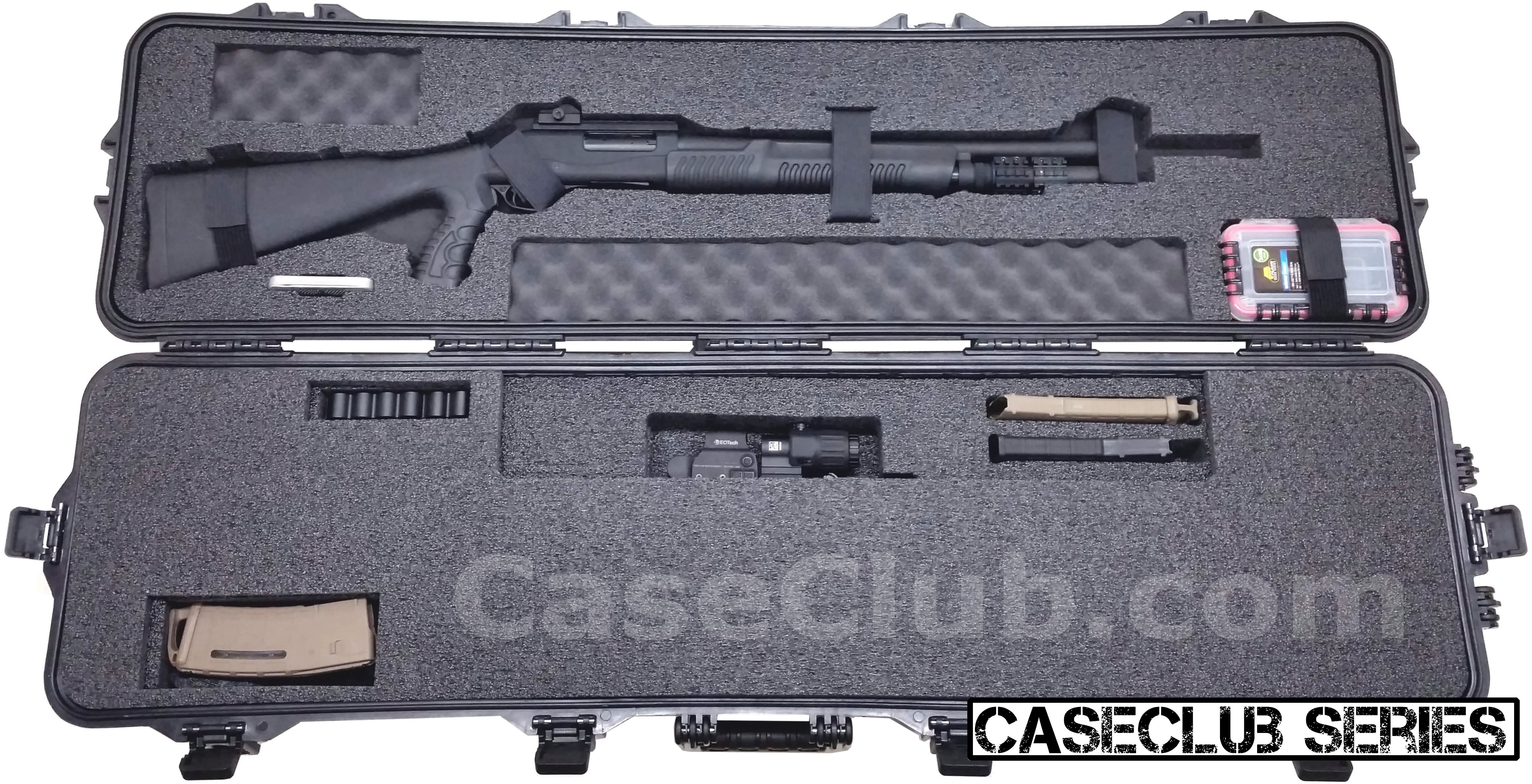 Case Club Waterproof 3 Gun Competition Case for Rifle, Shotgun & Pistol