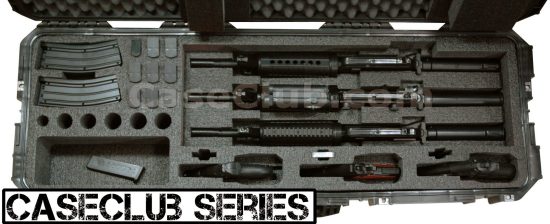 3 Short Barrel AR15 Rifle & 3 Pistol Case - Case Club
