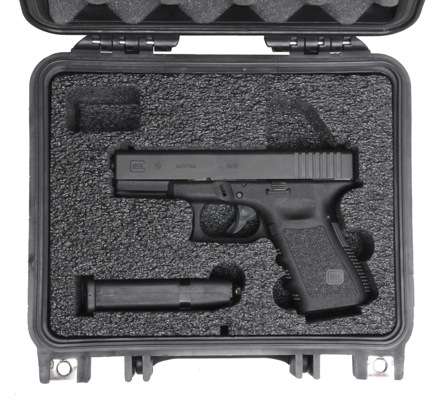 Case Club Glock 19 Waterproof Pistol Case with Pre-Cut Foam | G19