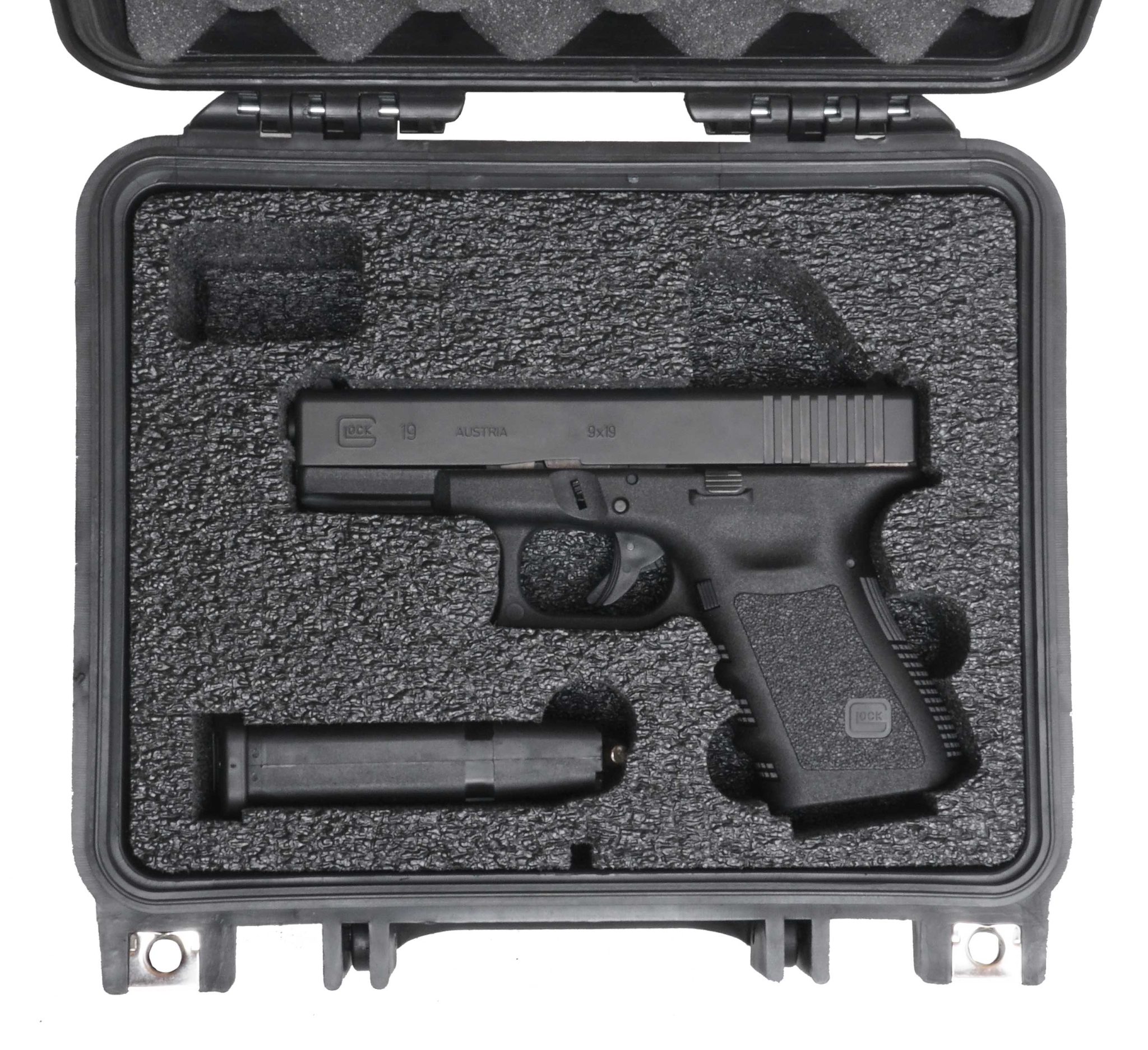 Case Club Glock 19 Waterproof Pistol Case with Pre-Cut Foam | G19