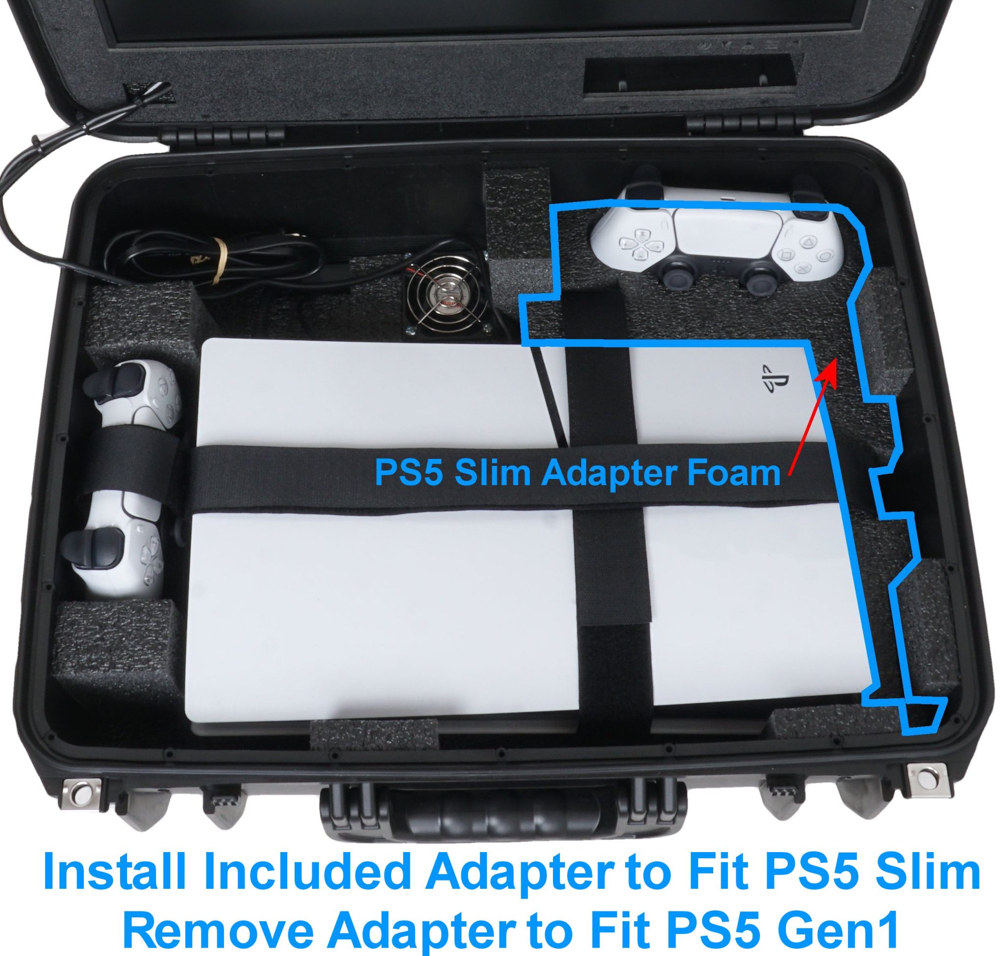 Case Club Waterproof PlayStation 5 Portable Gaming Case w/ Built in Monitor