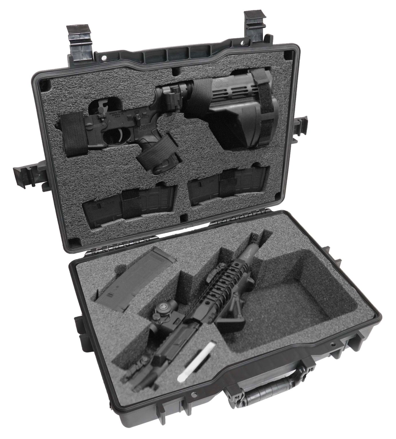 Case Club Waterproof AR15 & SBR | Pistol Case with Silica Gel
