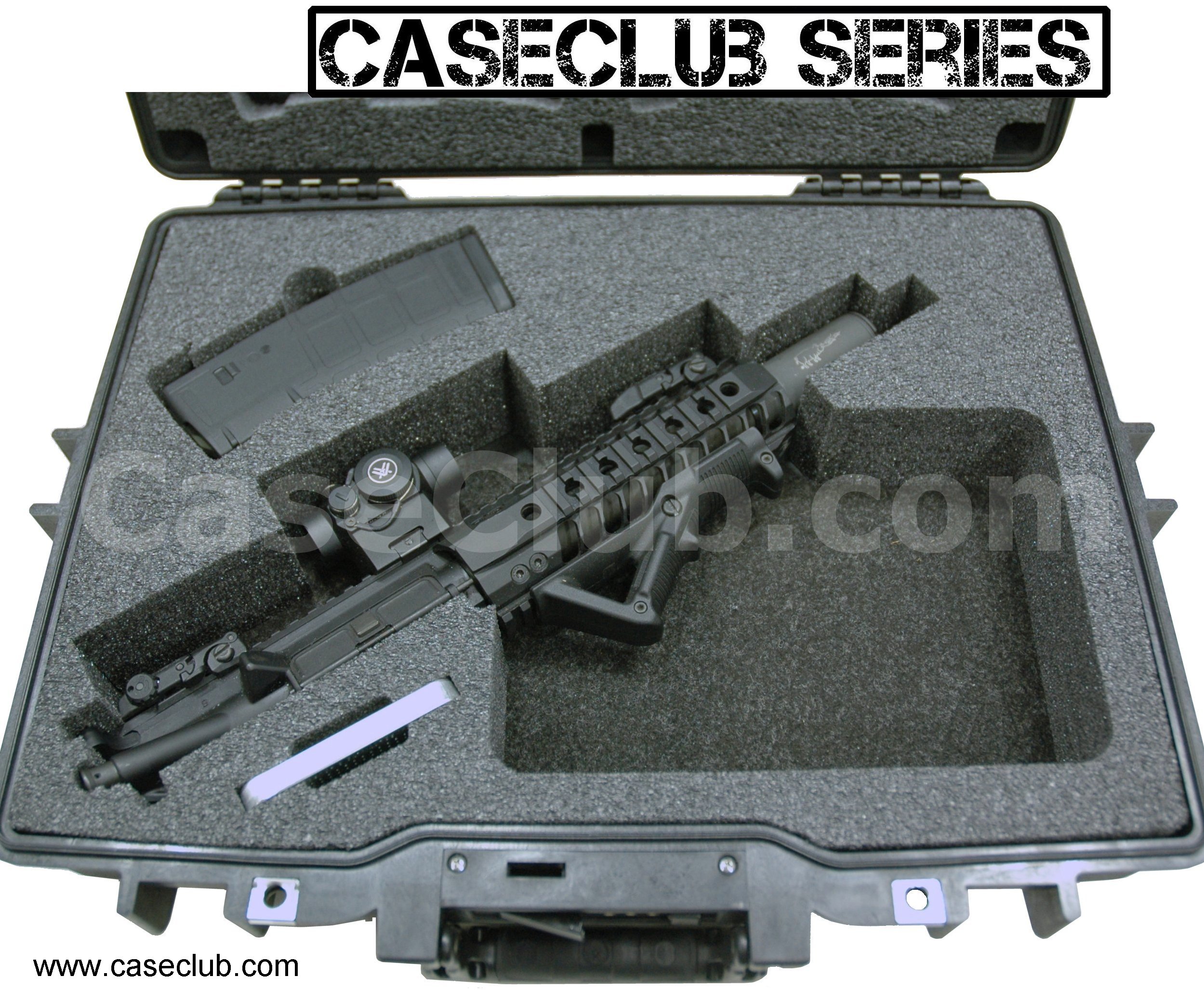Case Club Waterproof Breakdown AR-SBR & AR Pistol Case with Silica Gel