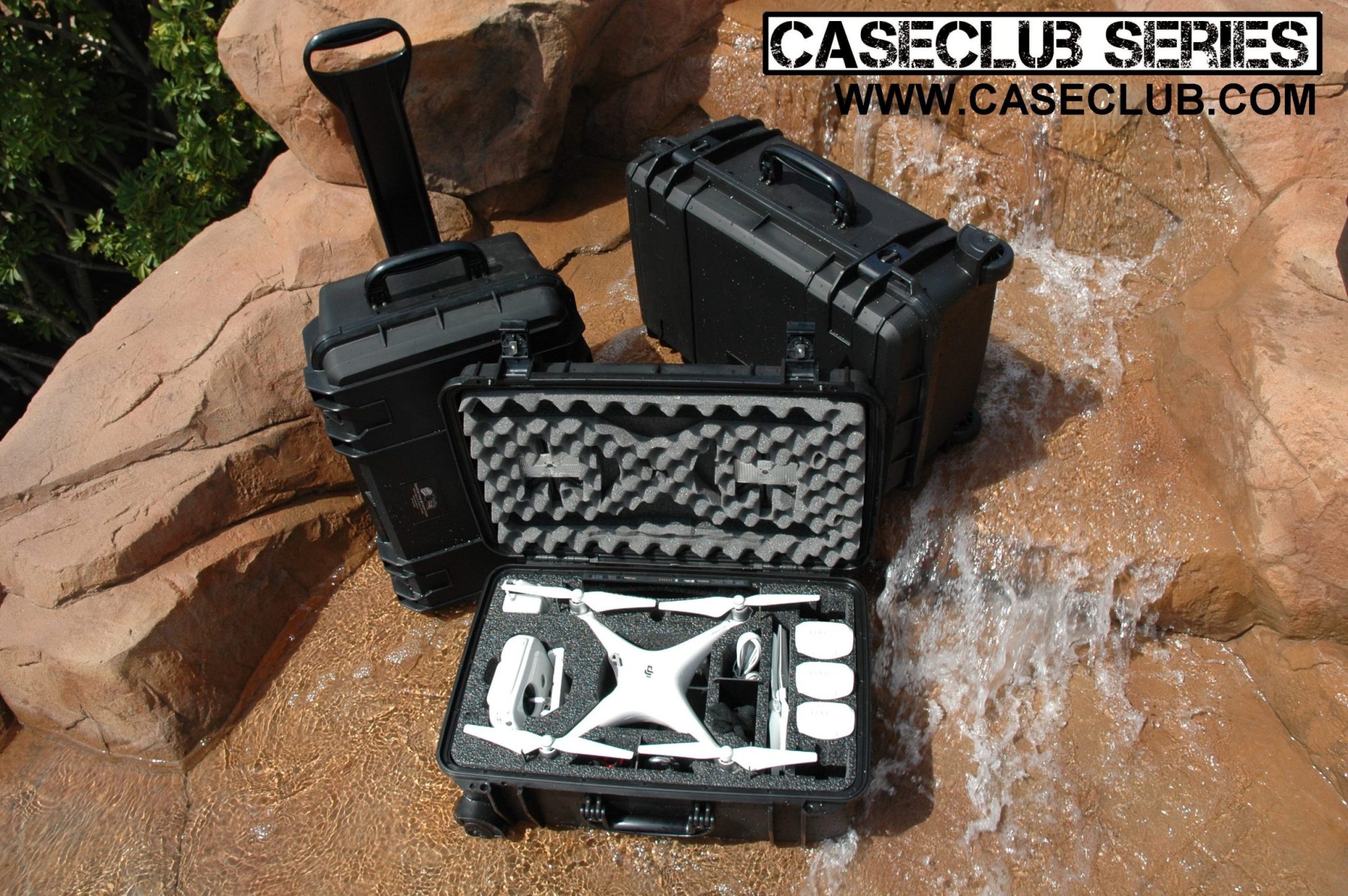 Case Club Waterproof DJI Phantom 4 Wheeled Case with Silica Gel