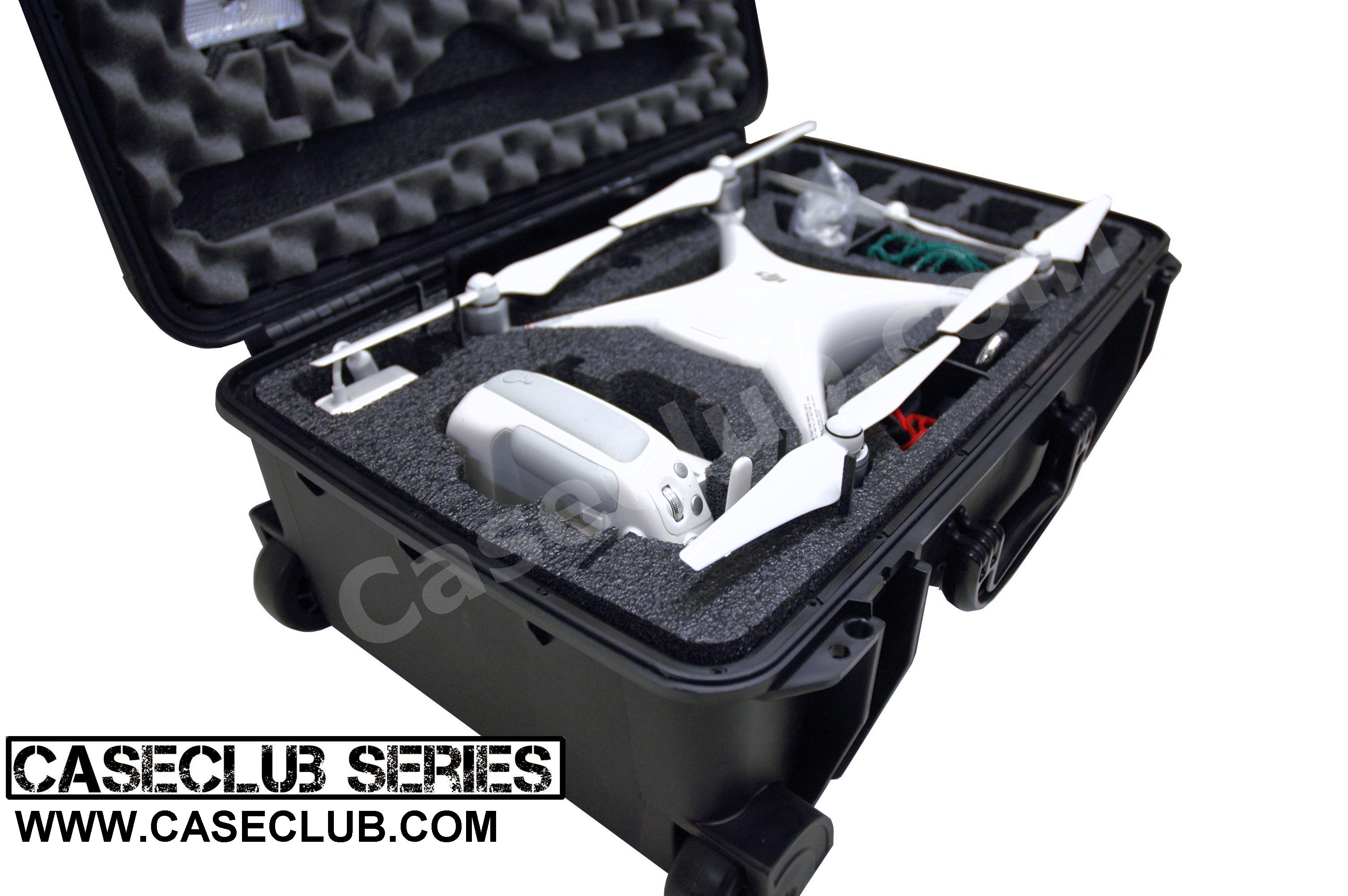 Case Club Waterproof DJI Phantom 4 Wheeled Case with Silica Gel