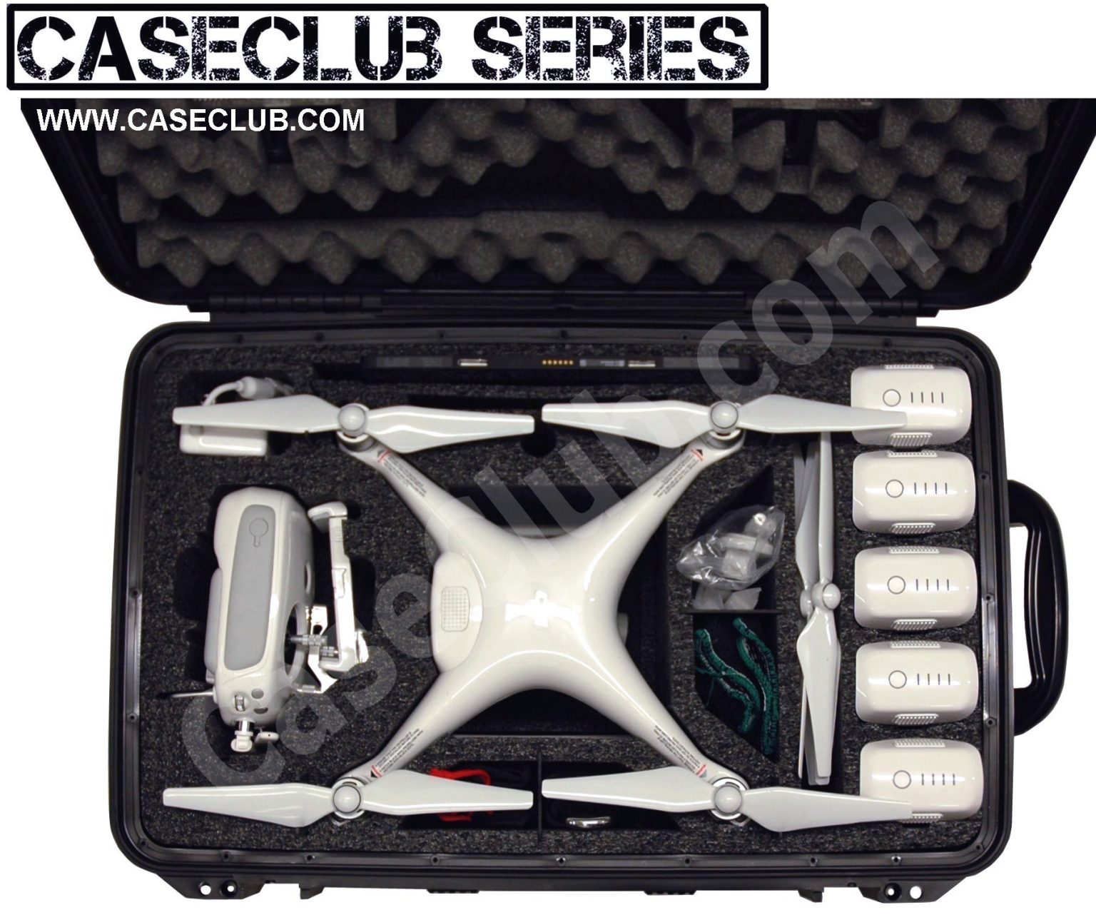 Case Club Waterproof DJI Phantom 4 Wheeled Case with Silica Gel