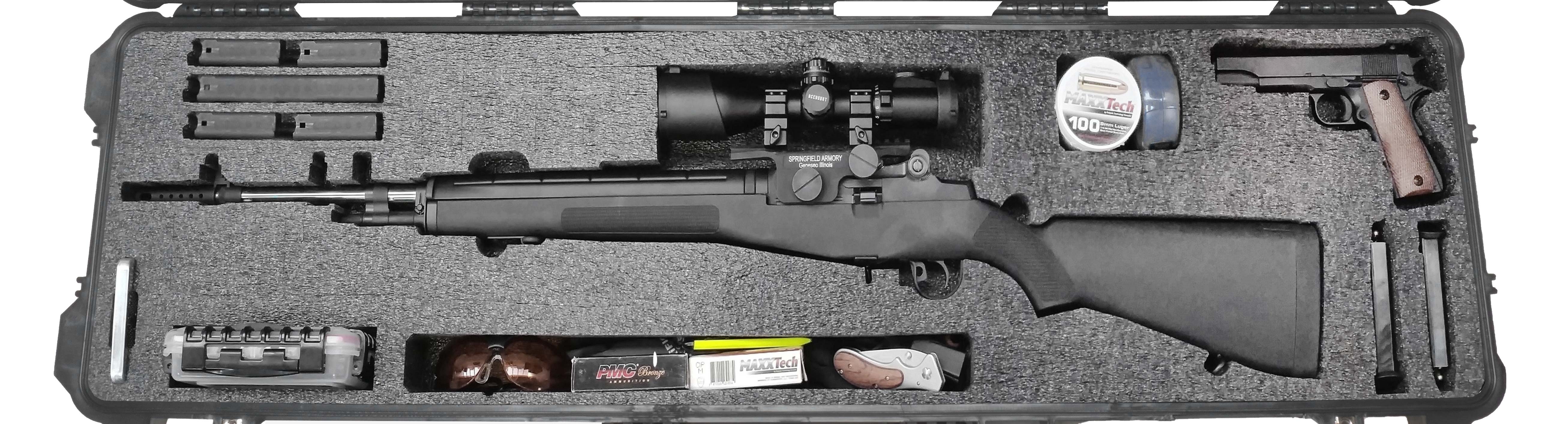 Case Club Waterproof Springfield M1A Rifle Case with Silica Gel ...
