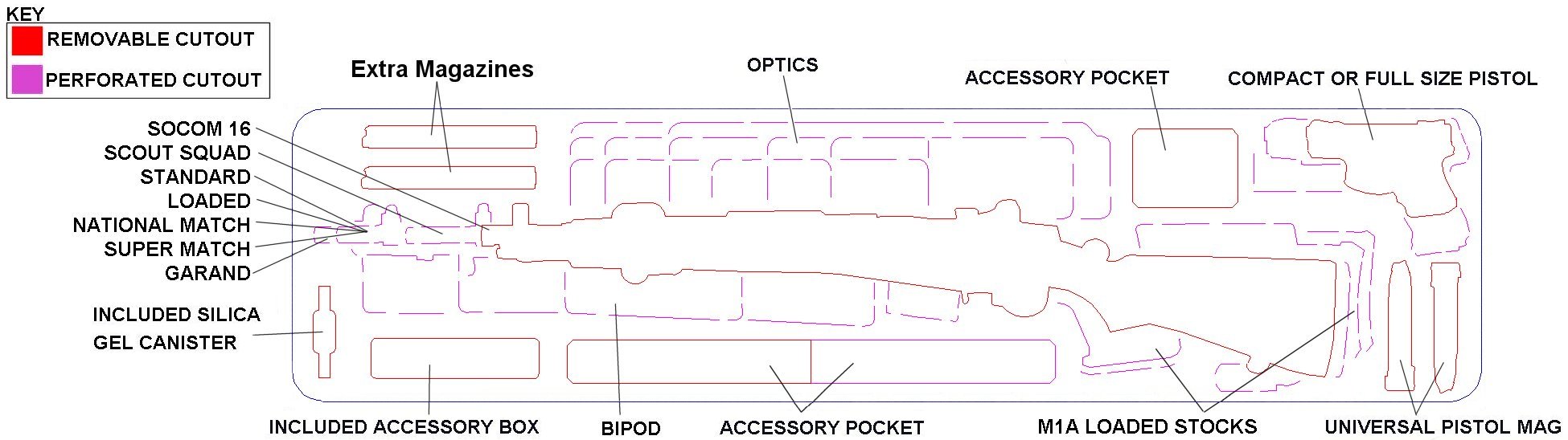 Case Club Waterproof Springfield M1A Rifle Case with Silica Gel ...