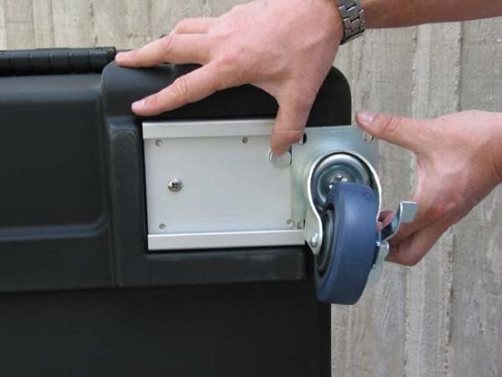 Caster Plate & Wheel Kit - Case Club