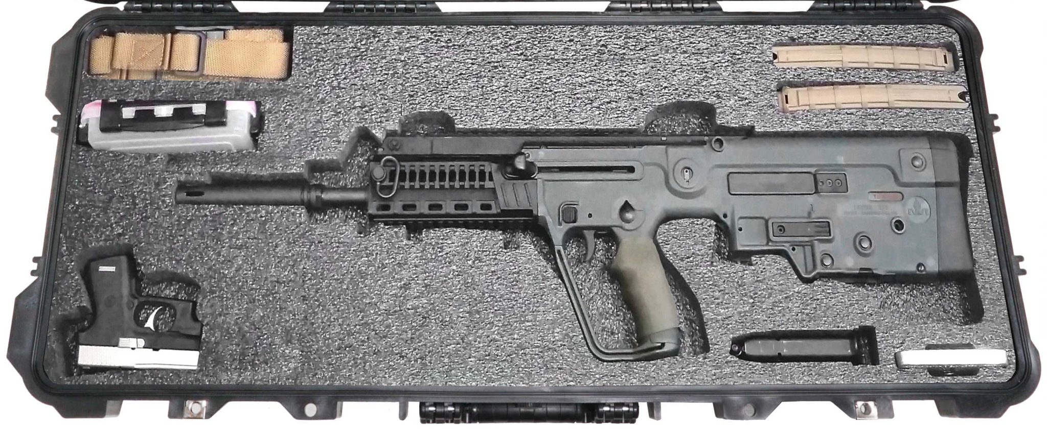 Case Club Waterproof Bullpup Rifle Case with Silica Gel & Accessory Box