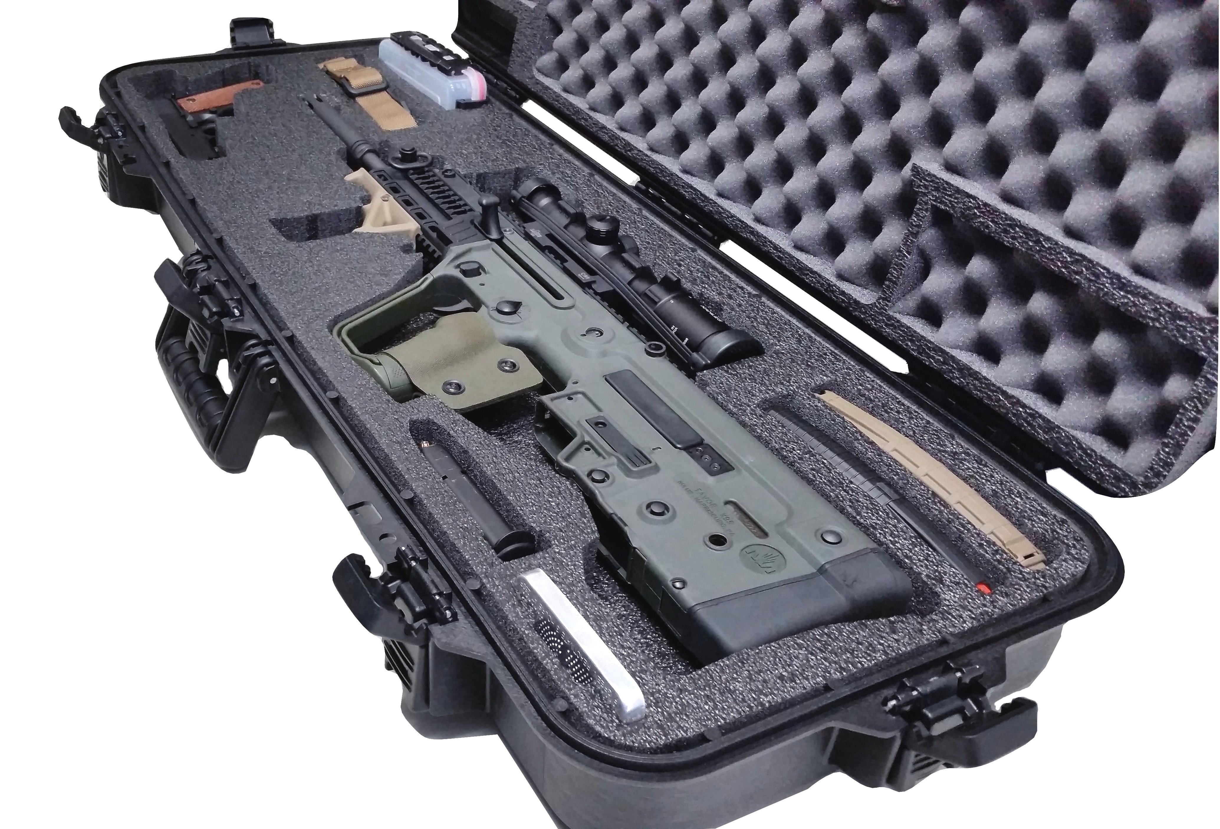 Case Club Waterproof Bullpup Rifle Case With Silica Gel Accessory Box
