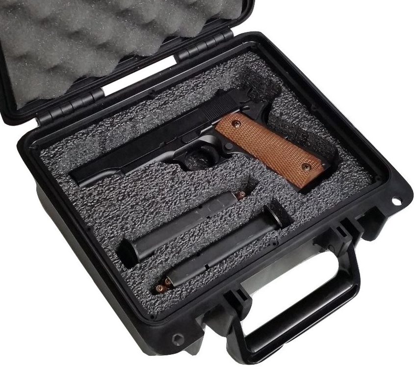 Case Club Waterproof 1 Pistol Case with Pre-Cut Pistol Foam Template