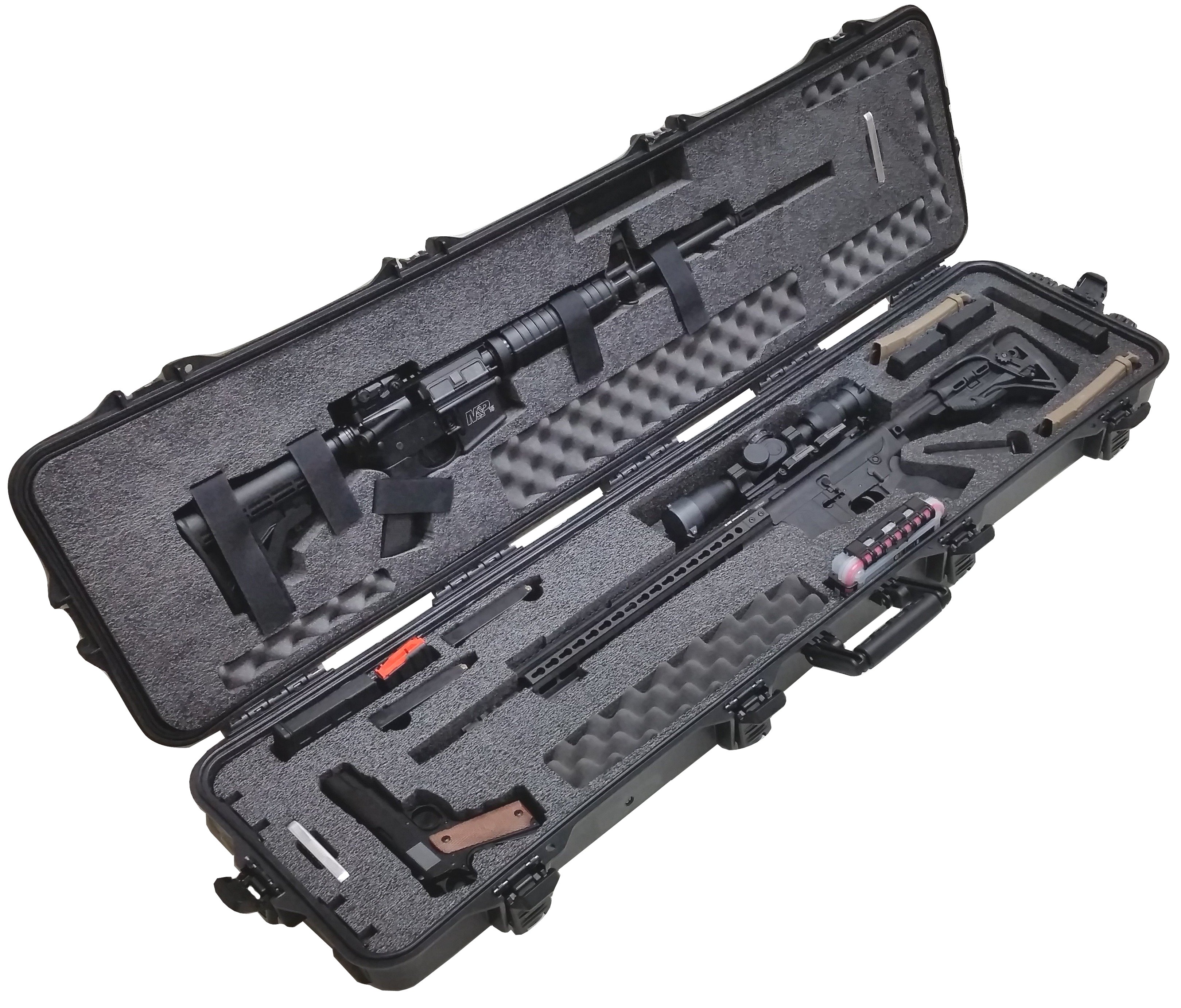 Case Club Waterproof AR10 Rifle Case with Silica Gel & Accessory Box