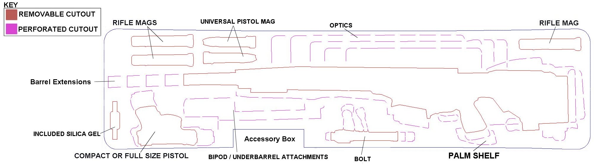 Case Club Waterproof Precision Rifle Case with Silica Gel & Accessory Box