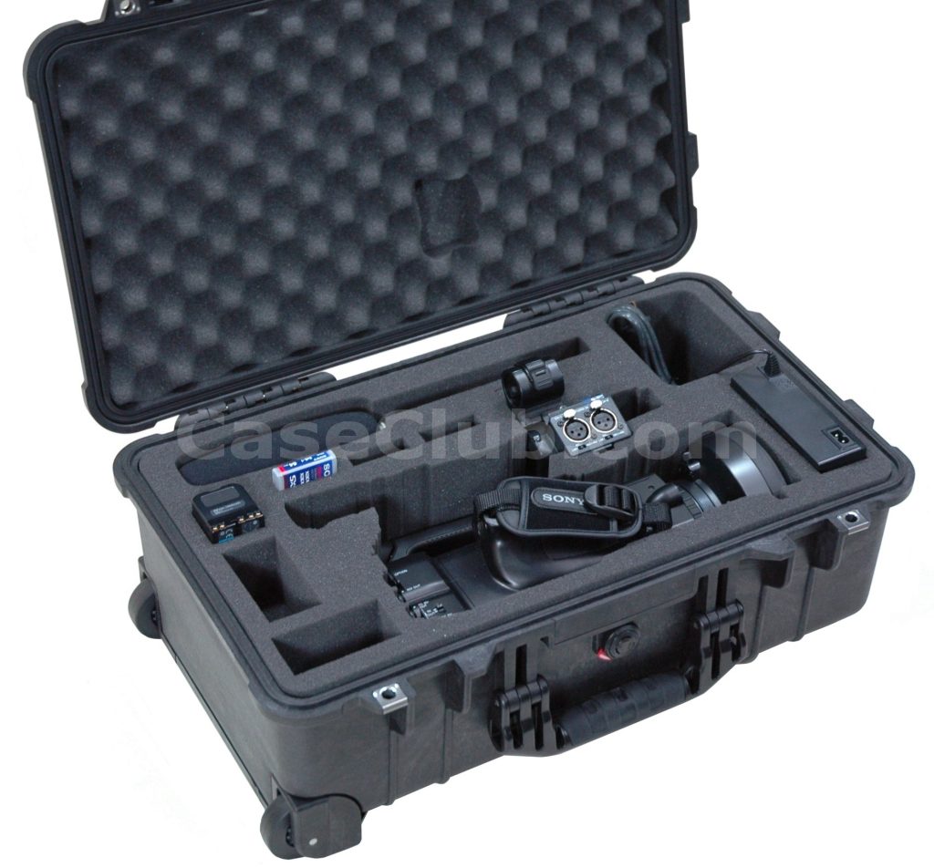 Waterproof Sony PMW-200, Hard-Sided Camera Case with Fitted Custom Foam