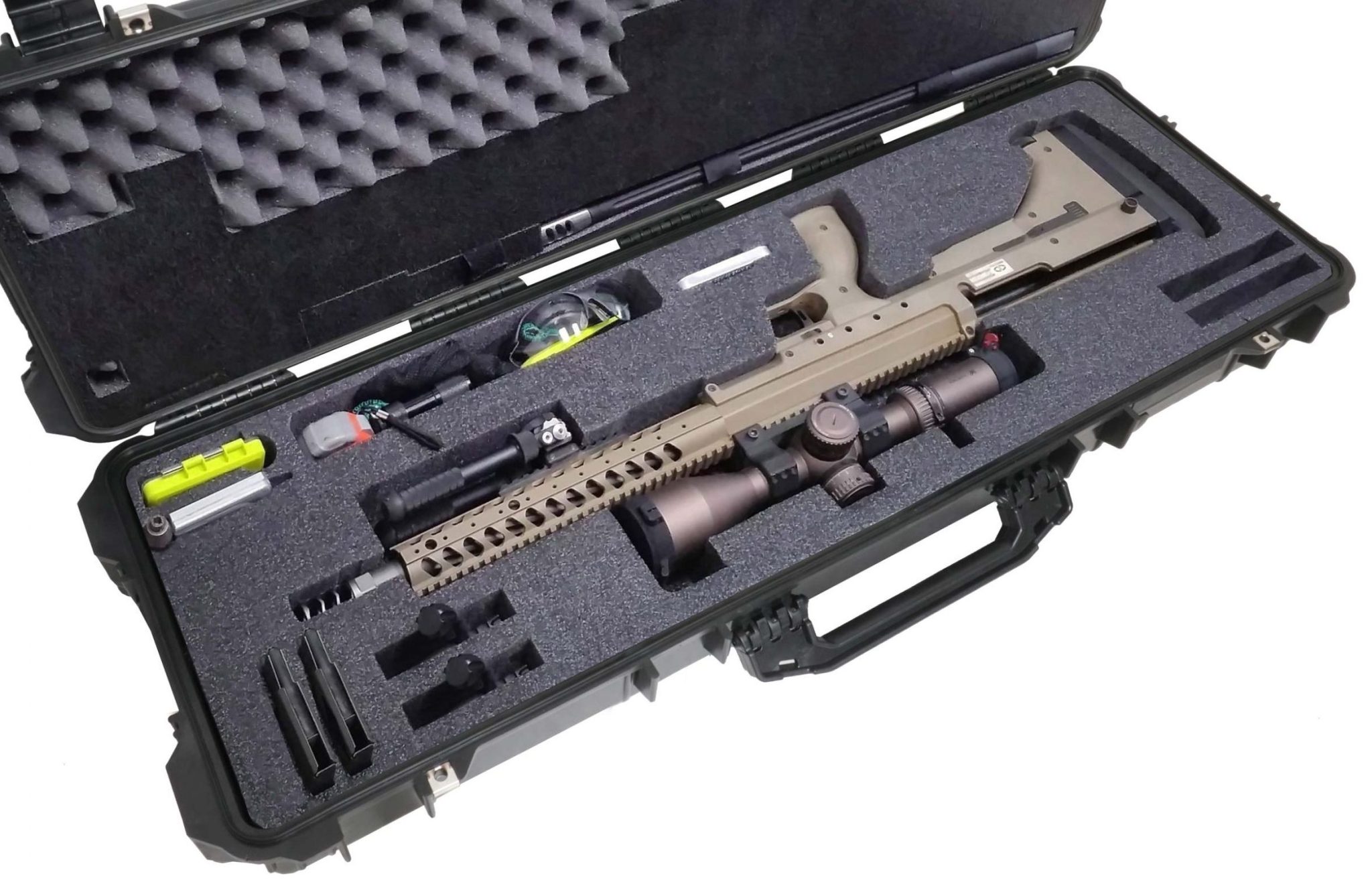 Case Club Waterproof Desert Tech Rifle Case with Silica Gel & Accessory Box