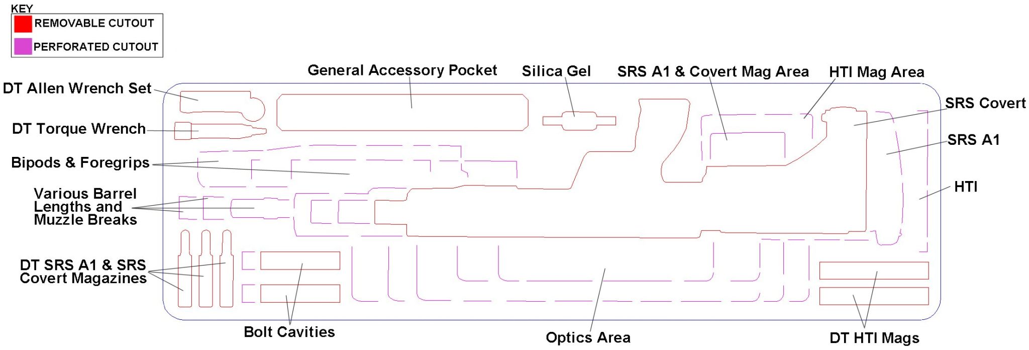 Case Club Waterproof Desert Tech Rifle Case with Silica Gel & Accessory Box