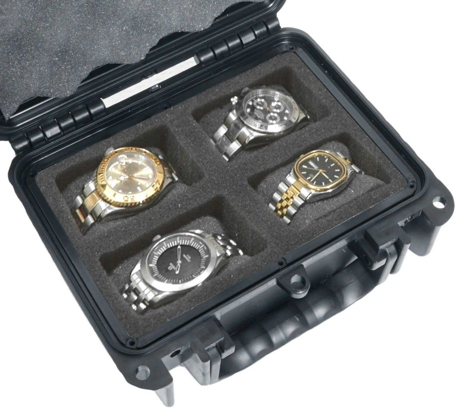 Case Club 4 Watch Waterproof Case - Heavy Duty Airline Approved Case