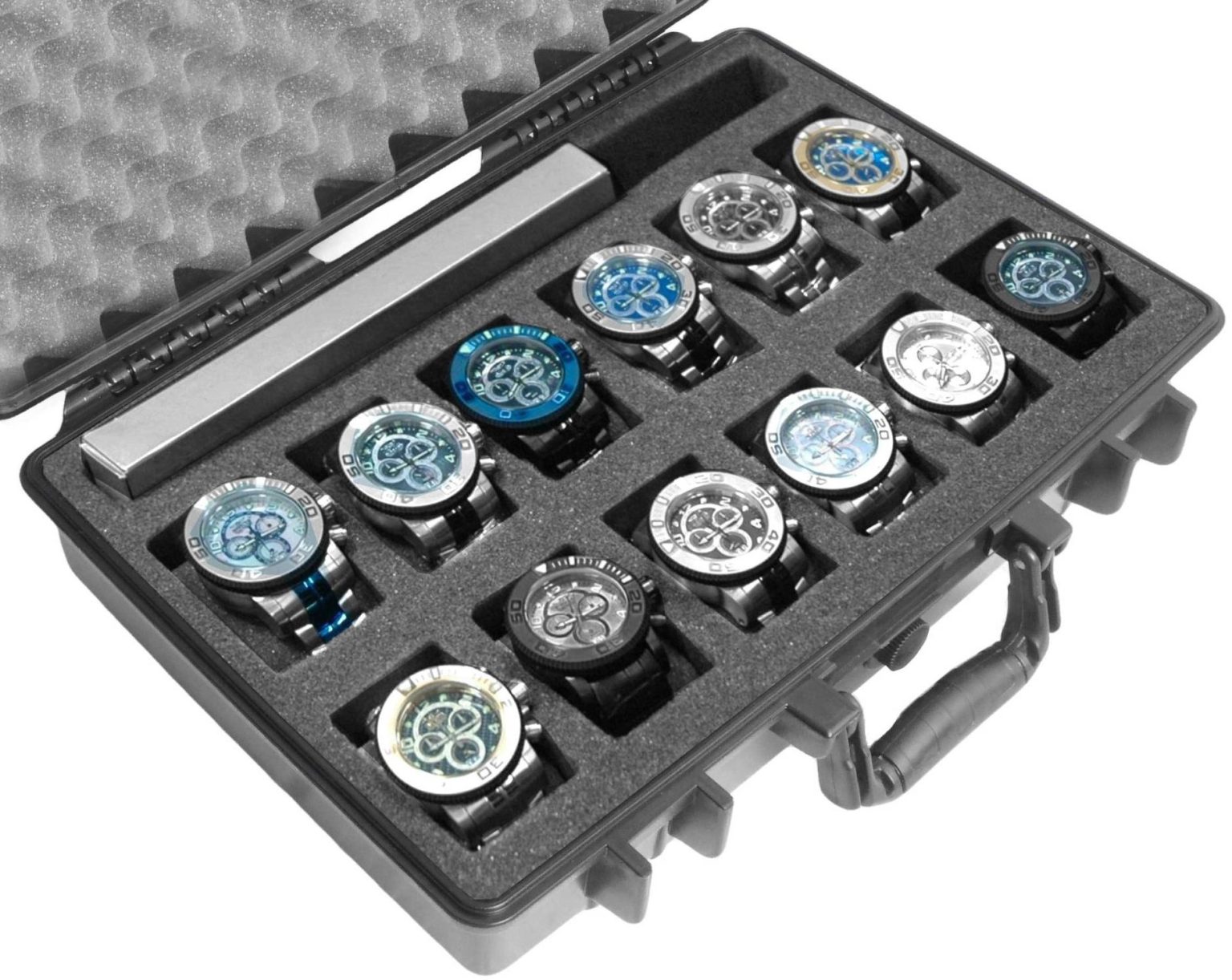 Case Club 8 Watch Waterproof Case - Heavy Duty Airline Approved Case