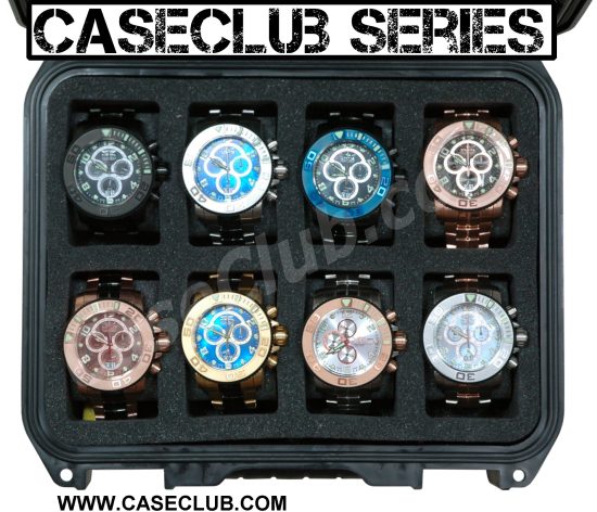Case Club 8 Watch Waterproof Case - Heavy Duty Airline Approved Case
