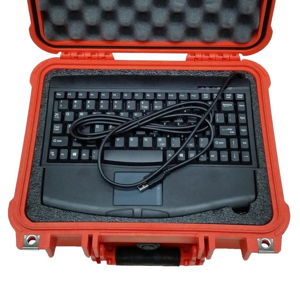 Mac Mini Case with Adesso Mini Touchpad USB Keyboard - Case Club